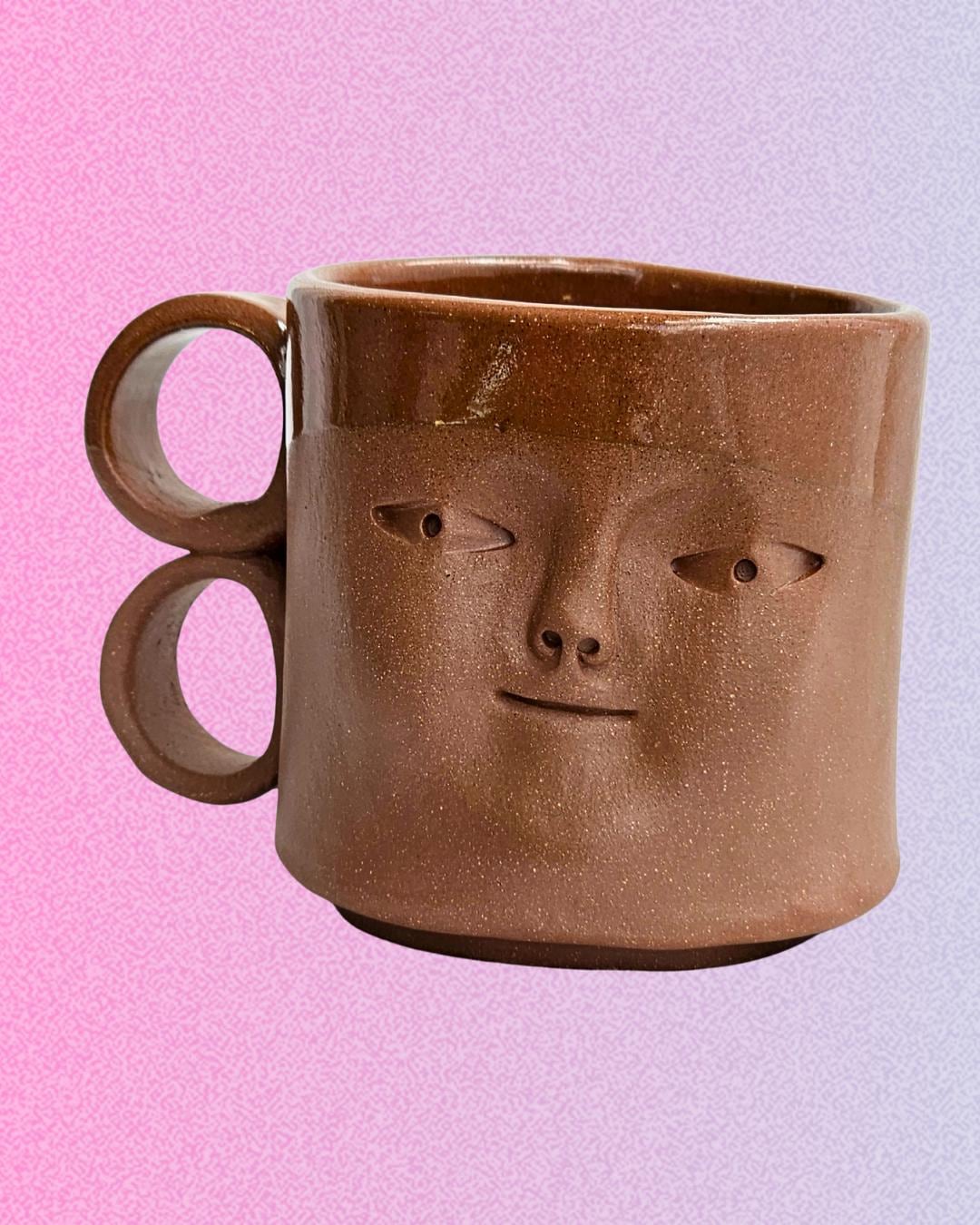 Smug Mug - Simple Mug With a Cheeky Little Face - Handmade Pottery - Etsy