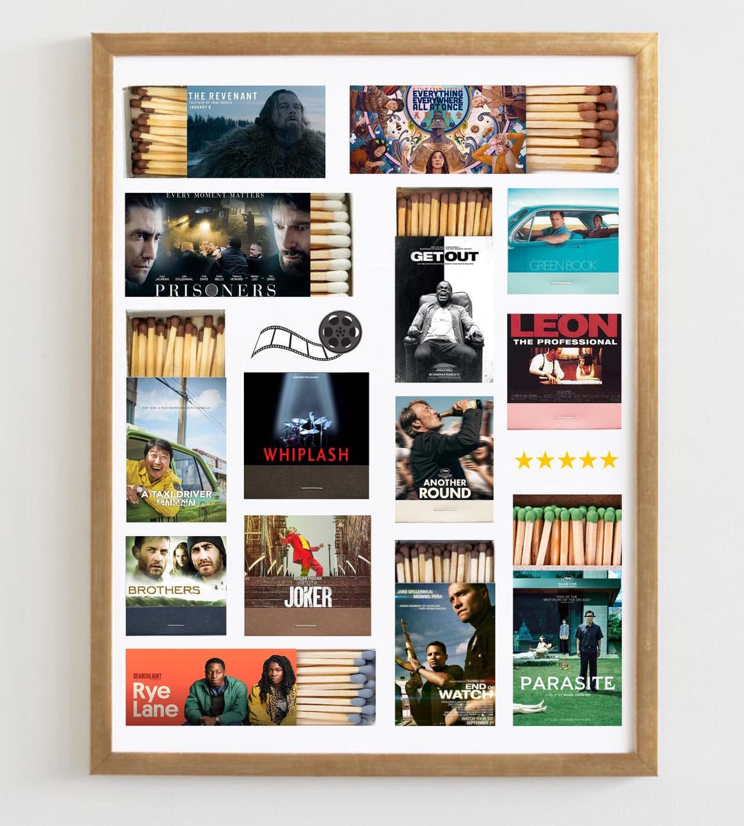 Movie Matchbook Poster | Favorite Movies | Customizable Matchbook Print ...