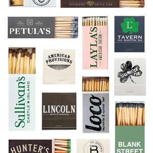 South Boston Matchbook Poster | Southie Restaurant and Bar Art ...