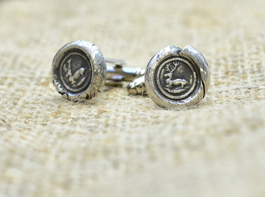 Stag Cufflinks, Deer Cufflinks, Wedding Day Gift for Groom From Bride ...