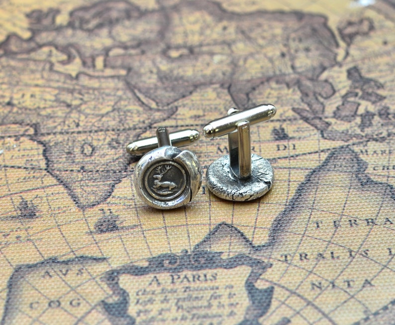 Stag Cufflinks Deer Cufflinks Wedding Day Gift for Groom | Etsy