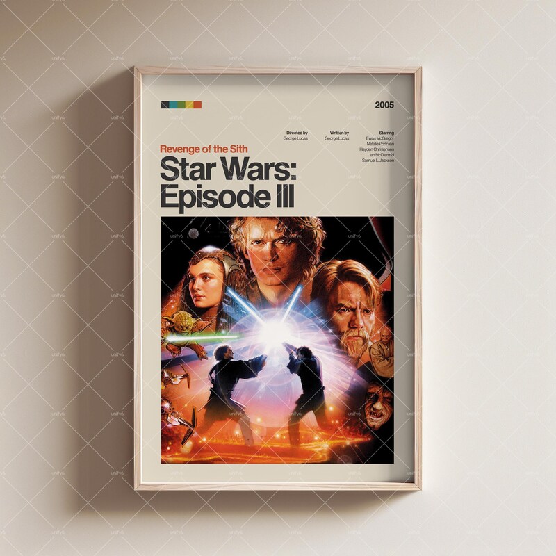 Starwars Episode 3 Poster - Etsy