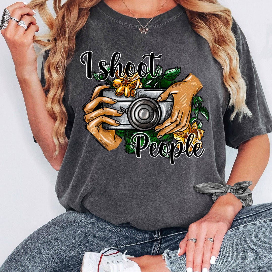 Photographer Shirt, i Shoot People Camera Tee, Photo Lover Gift ...