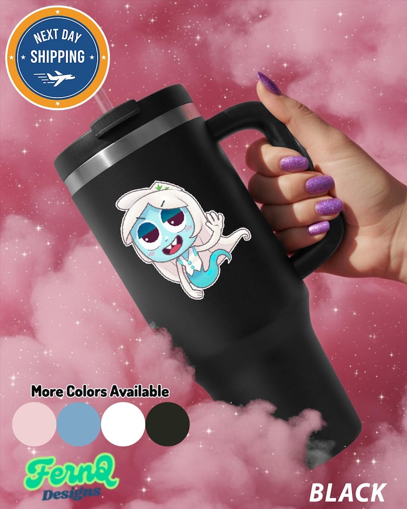 Dandy's World Connie Ghost Tumbler, Kawaii Chibi Cup, Cute Spooky Anime ...