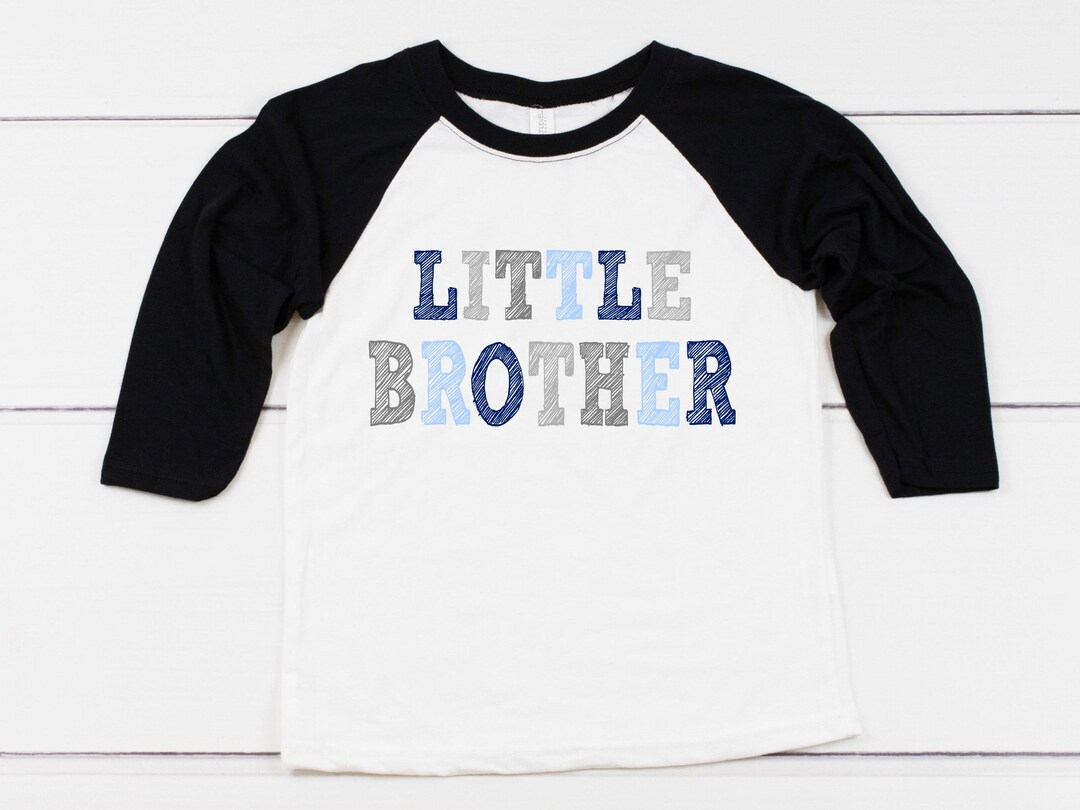 Little Brother Tee, Cute Little Brother Kids Tee, Little Brother Raglan ...