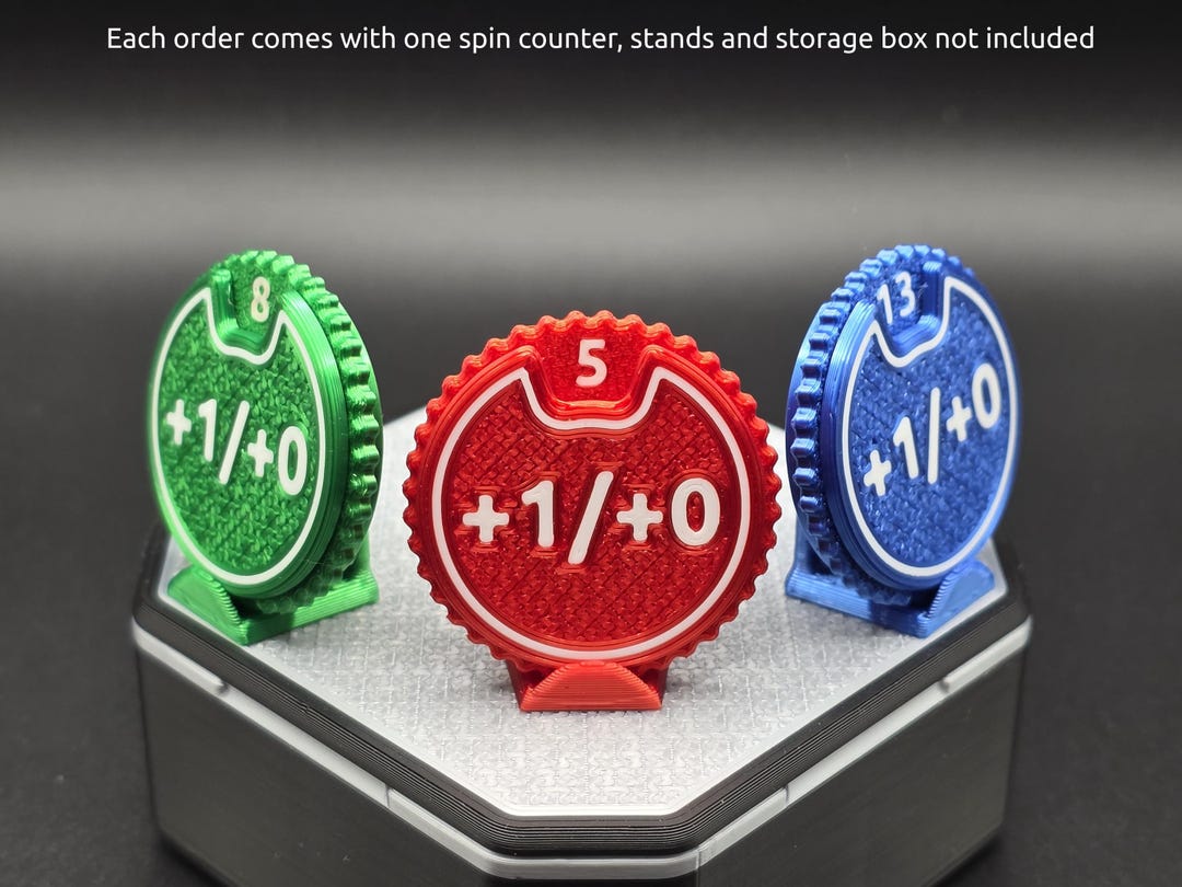 MTG Spin Counter Dial 1–20 +1/+0 Spring Loaded • Custom Tracker for ...