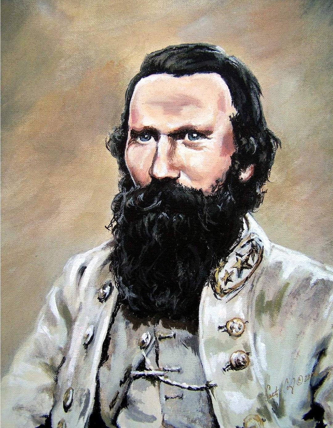 General JEB Stuart Signed Art Print by Artist Cathy Cooksey - Etsy