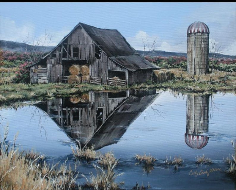 Great Reflections Signed Art Print From Painting by Artist Cathy ...