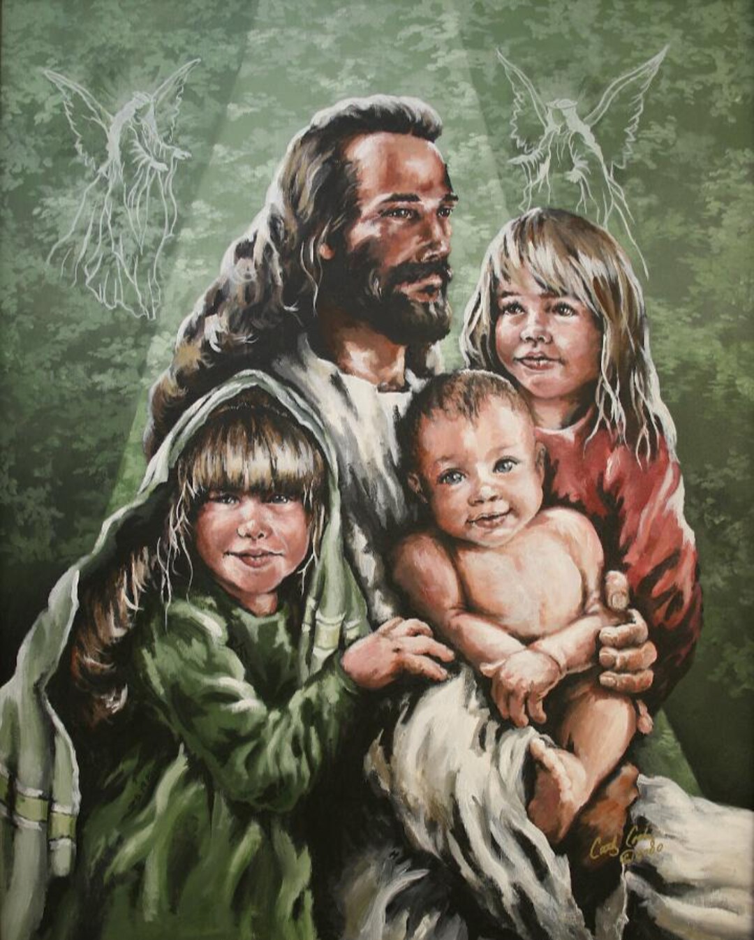 Jesus Loves Me Signed Art Print From Painting by Artist Cathy Cooksey ...