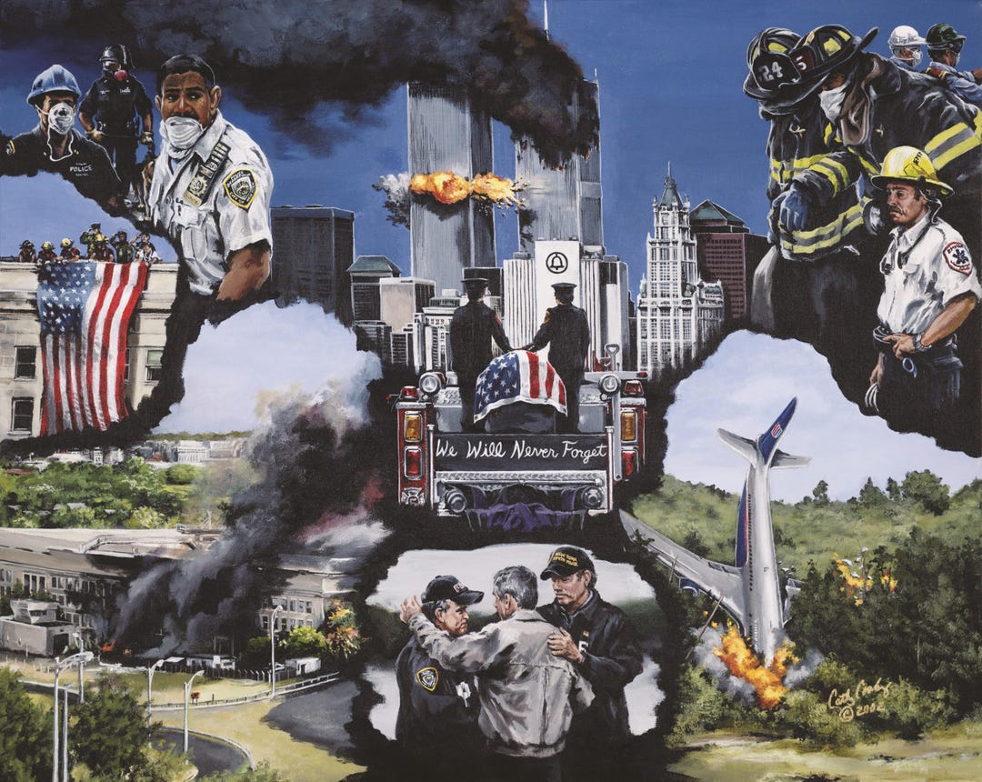 We Will Never Forget Lithograph Art Print by Artist Cathy Cooksey - Etsy