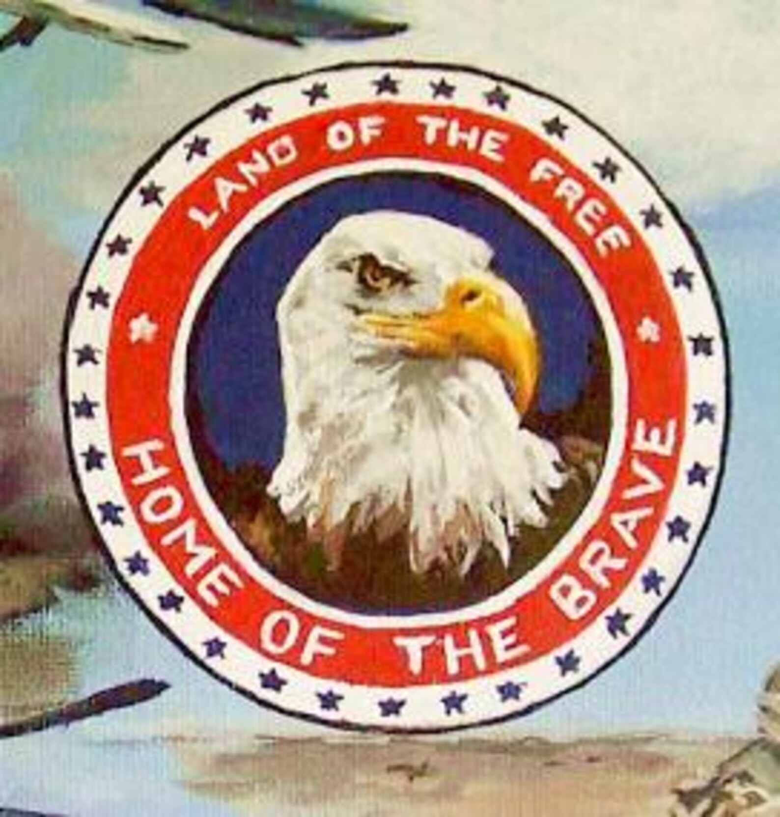 Land of Free- Home of the Brave Signed Art Print by Artist Cathy ...