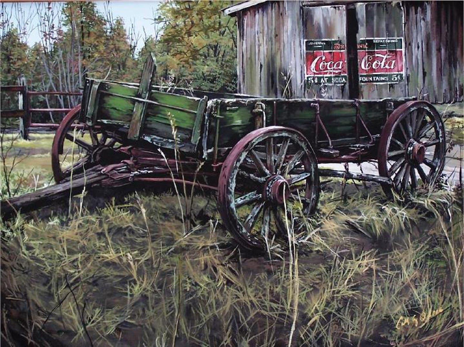 Memories in the Weeds Signed Art Print by Artist Cathy Cooksey - Etsy