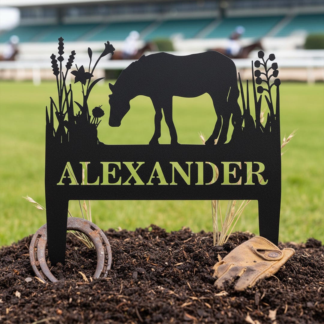 Custom Horse Memorial Sign With Stake, Horse Memorial Grave Marker ...