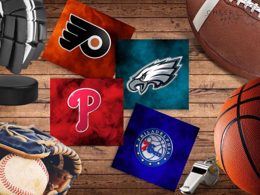 Philly Sports Inspired Drink Coasters - Etsy