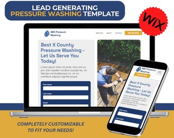 Pressure Washing Wix Website Template – Power Wash and Cleaning Service ...