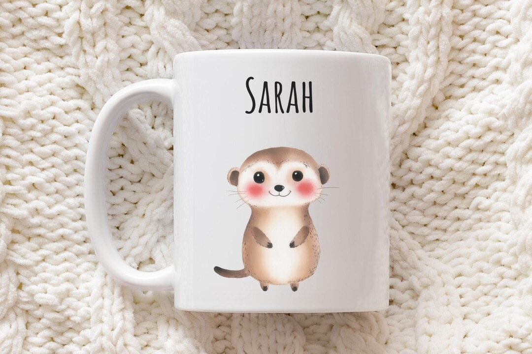 Personalized Meerkat Mug, Name Mug, Animal Mug, Custom Mug, Unique Gift ...