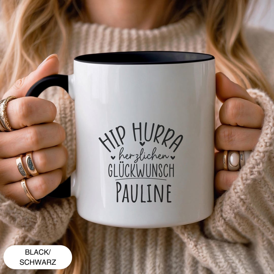 Hip Hurray Congratulations Mug, Personalized Mug, Birthday Gift Mug ...
