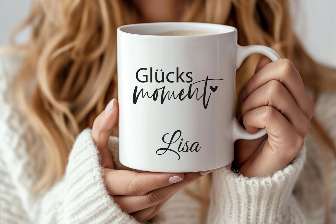 Happy Moment Lisa Mug, Personalized Mug, Gift Idea, Name Mug, Coffee Tea Mug, Lucky Mug, Happy ...