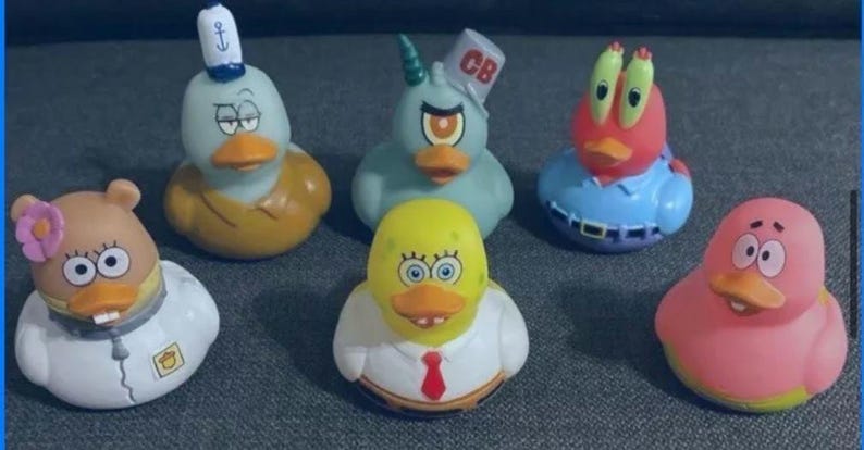 Spongebob Character Ducks - Etsy