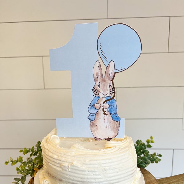 Peter Rabbit Cake Topper - Etsy