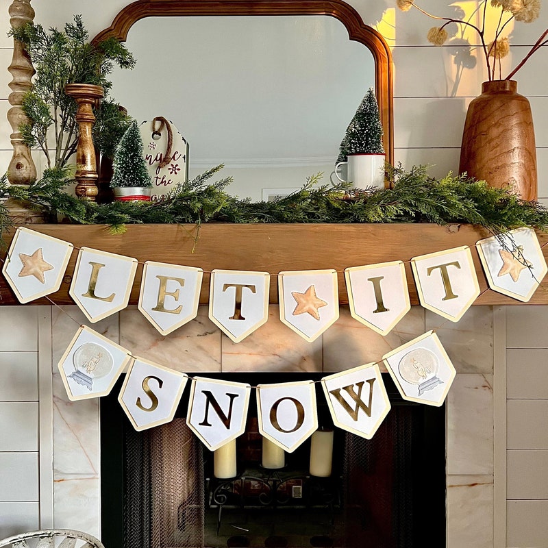 Let It Snow Banner - Etsy