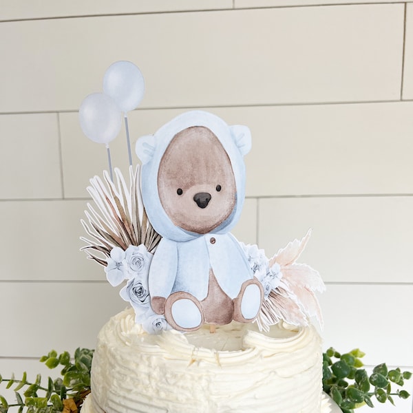 Bear Cake Topper - Etsy