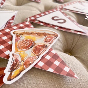 First Slice Banner | Personalized Pizza Party, First Birthday, Italian ...