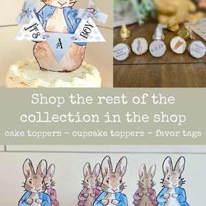 Peter Rabbit Gift Tags, Personalized Party Favor Tags..beatrix Potter ...