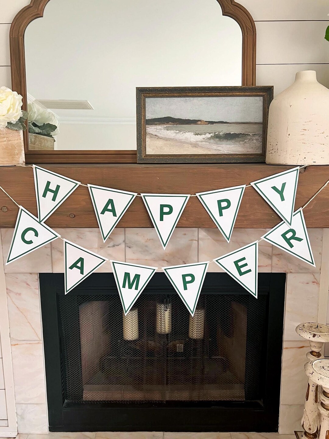Happy Camper Banner | Girls Bach Weekend Glamping Trip Decorations ...