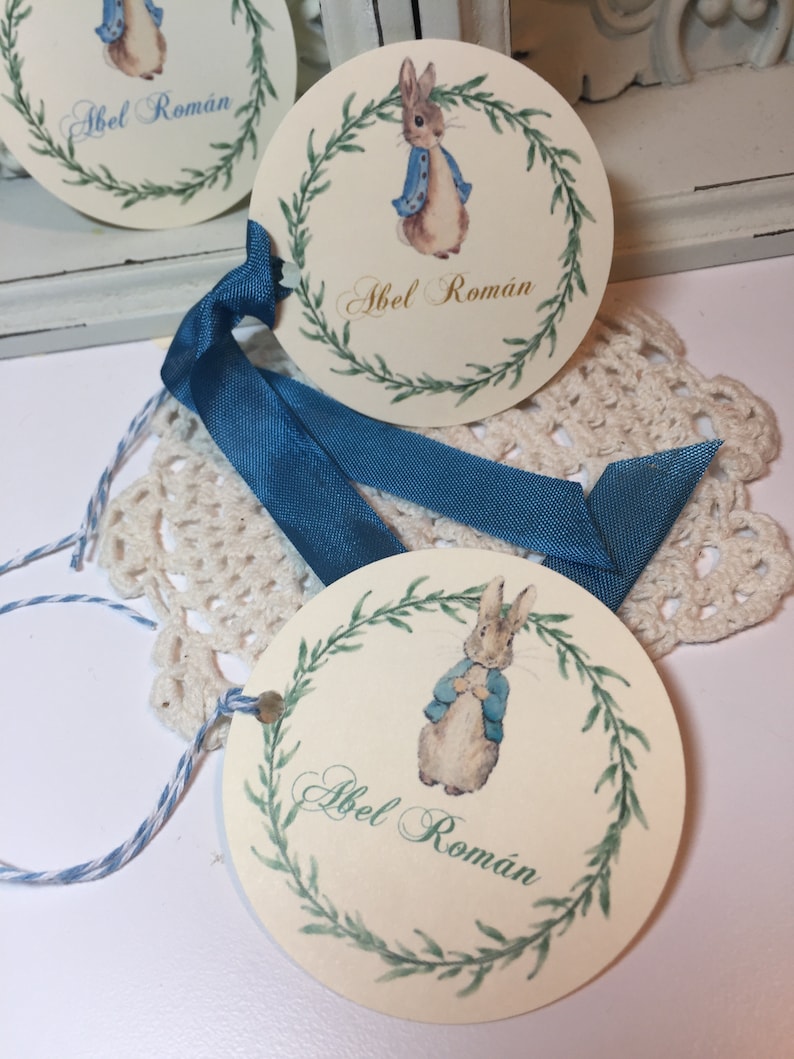 Peter Rabbit Party Favor Tags Personalized Gift Tags..beatrix | Etsy