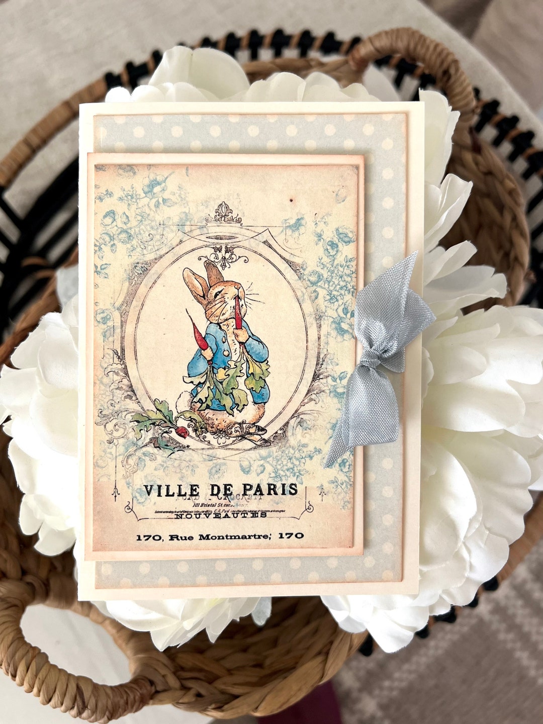 Beatrix Potter Greeting Card With Envelope | Baby Shower/christening ...