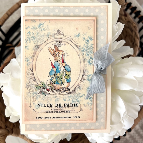 Peter Rabbit Greeting Card - Etsy