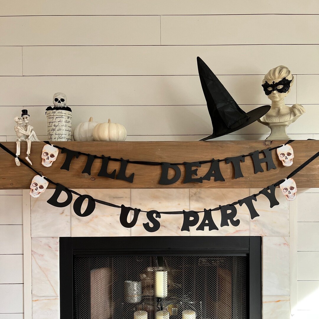 Till Death Do Us Party Black Banner Bachelorette Party - Etsy