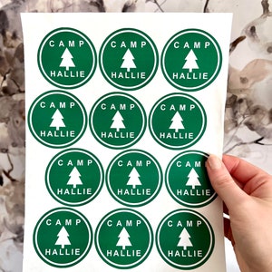 Personalized Camp Bachelorette Sticker Sheet (12/sheet) | Girls Weekend ...