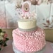 Pink Teddy Bear Cake Topper Pastel Theme Baby Shower Decor, Diaper Cake ...