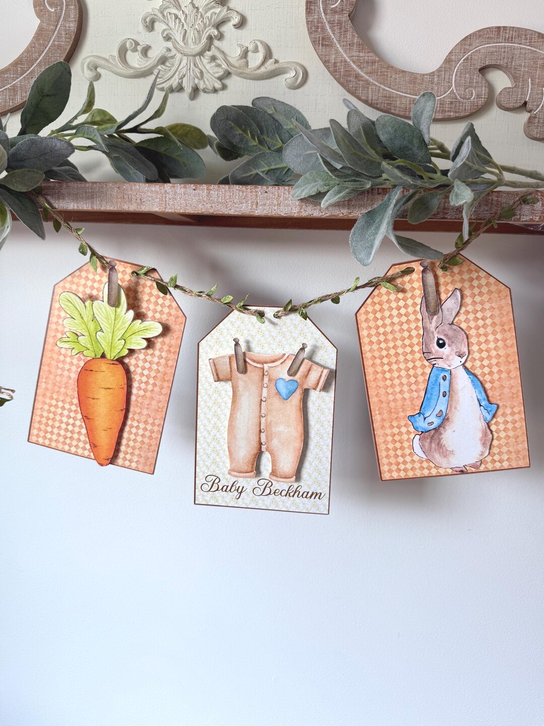 Blue Peter Rabbit Garland | Birthday Decor /first Birthday Banner ...
