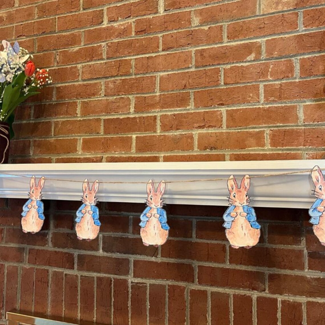 Blue Peter Rabbit Garland | Baby Shower Decor, First Birthday Banner ...