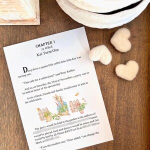 Personalized Peter Rabbit Storybook Invitation DIGITAL DOWNLOAD ...