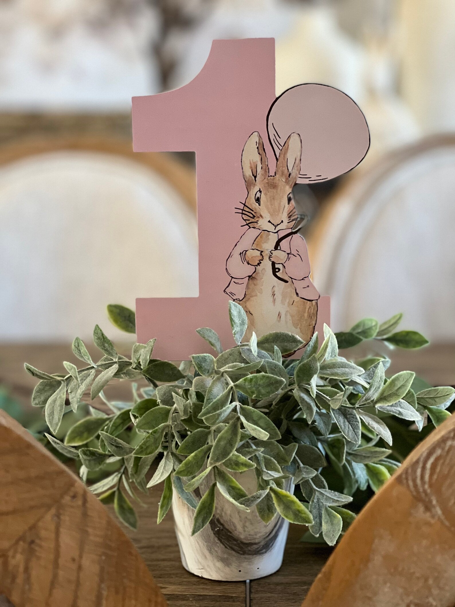 Peter Rabbit Cake Topper/pink Peter Rabbit Topper/cake - Etsy