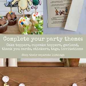 Welcome Hunny Winnie the Pooh & Friends Cake Topper | Pooh Piglet and ...