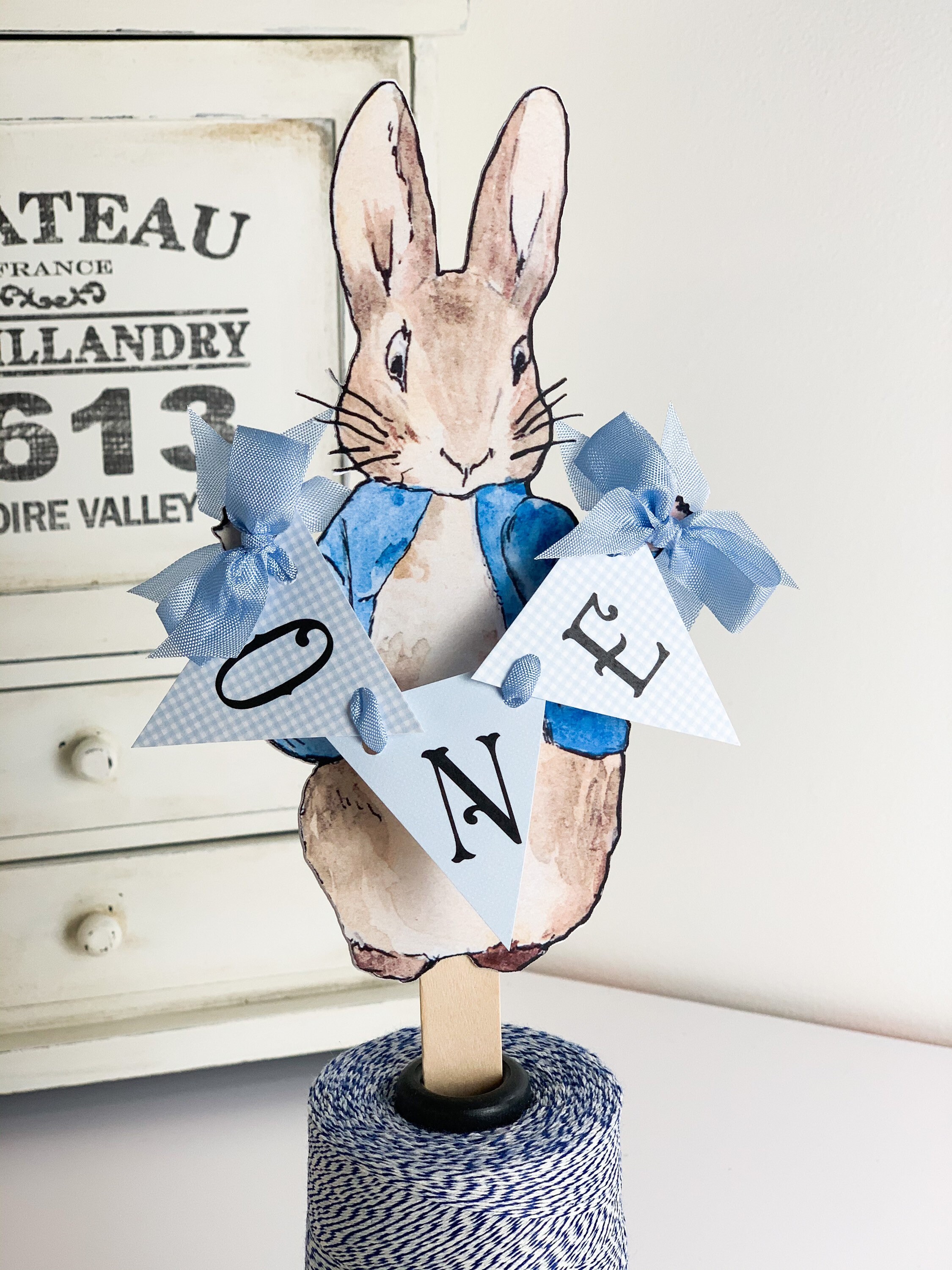 Beatrix Potter Peter Rabbit Cake Topper..first Birthday Cake Topper ...