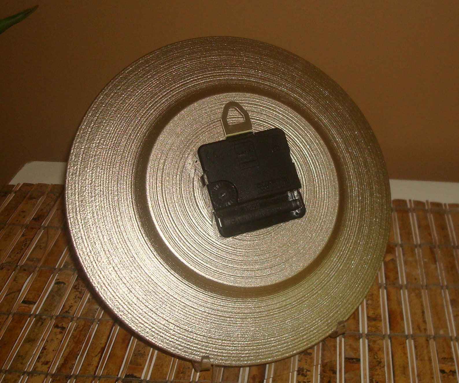 Silver and Gold Wall Clock 8 Inch Glass Plate Clock Silver - Etsy