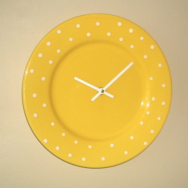 Polka Dot Clock - Etsy