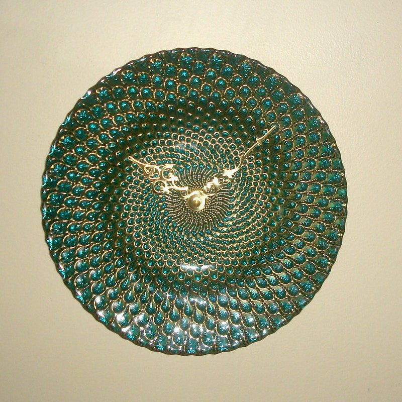 Turquoise Clock - Etsy