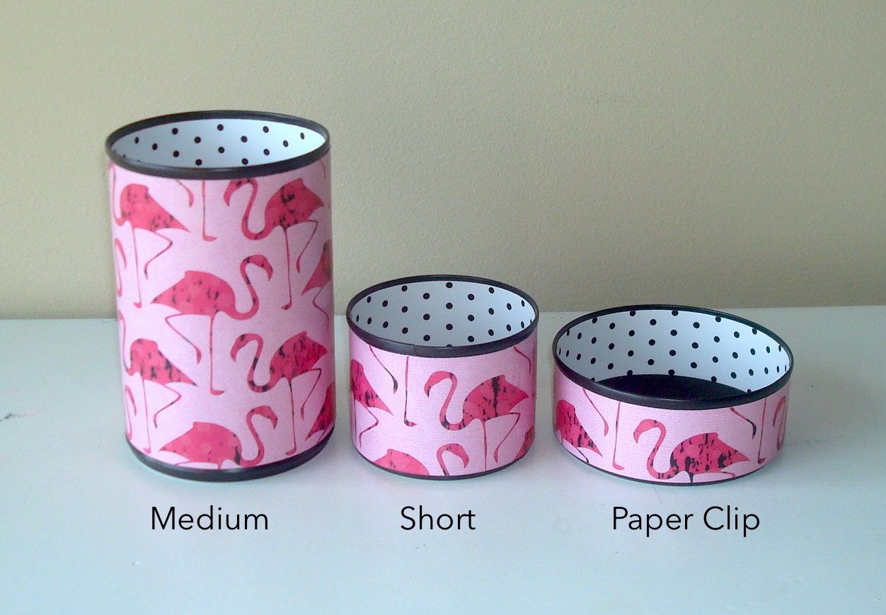 Flamingo Desk Accessories in Pink and Black Paper Clip - Etsy