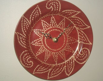 Gold Sun Clock - Etsy