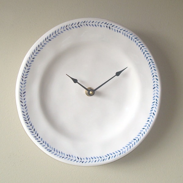 Ceramic Plate Clock - Etsy UK