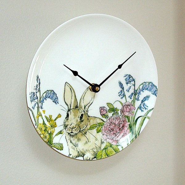 Bunny Rabbit Clock - Etsy