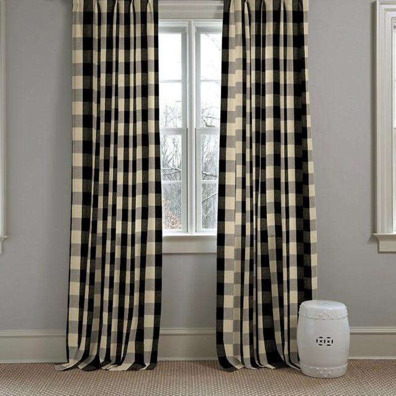 Buffalo Check Curtains - Etsy