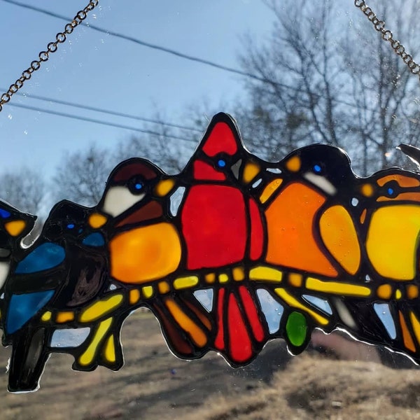 Stained Glass Bird - Etsy